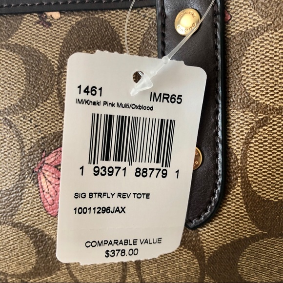 Coach | Bags | Coach Reversible City Tote Floral Butterfly Purse | Poshmark